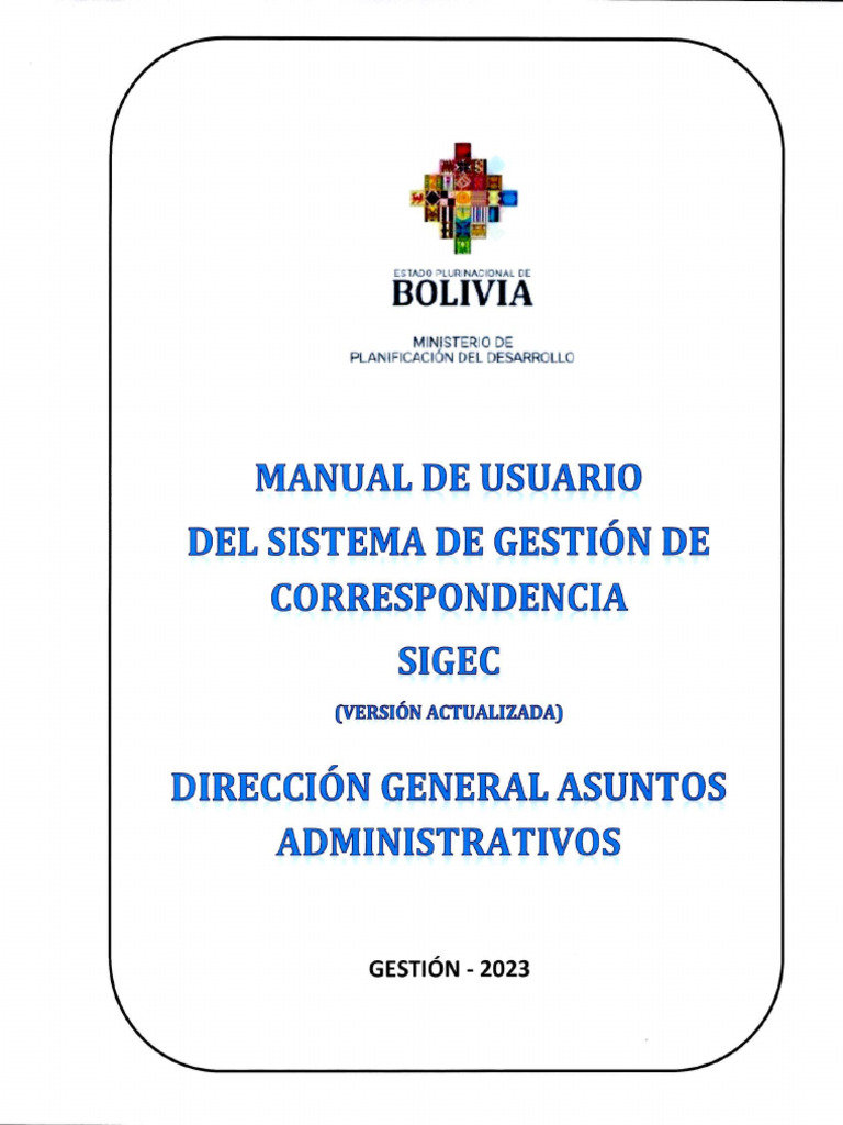 Manual Sigec-1 | PDF