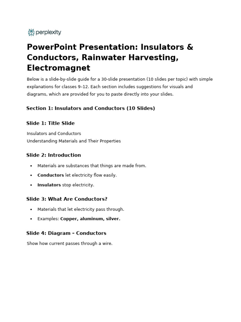 PowerPoint Presentation - Insulators & Conductors | PDF | Electrical ...
