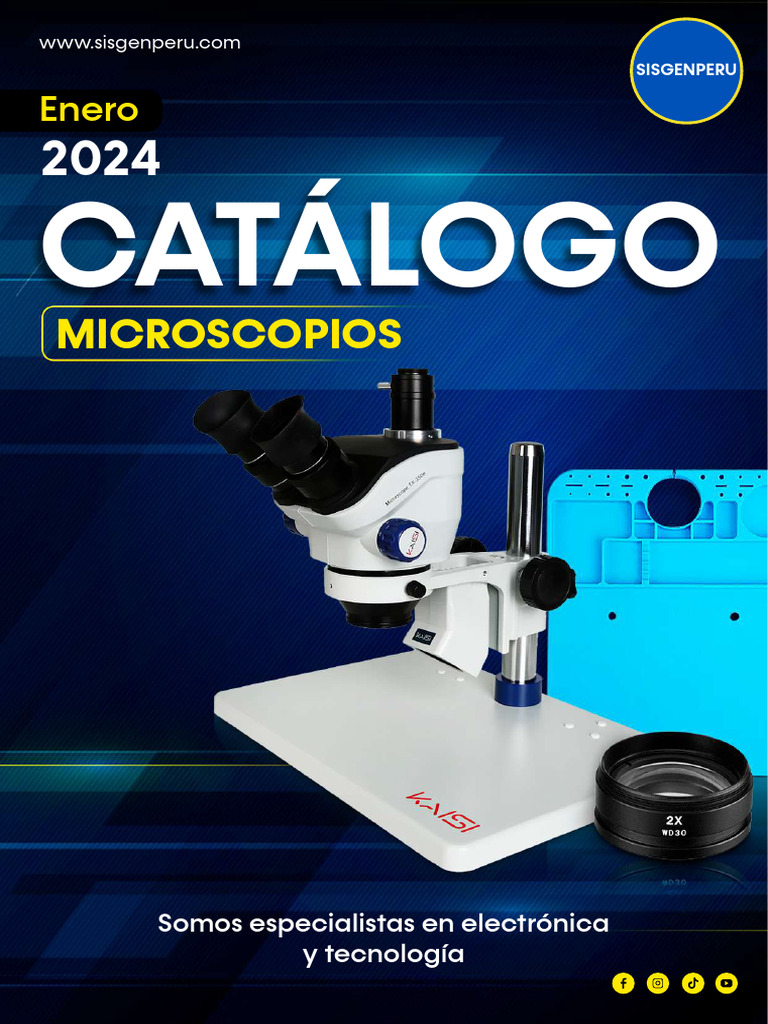 Catálogo de Microscopios 2024 | PDF | Diodo emisor de luz | Hdmi