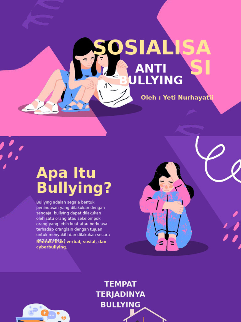 Poster Sosialisasi Anti Bullying | PDF
