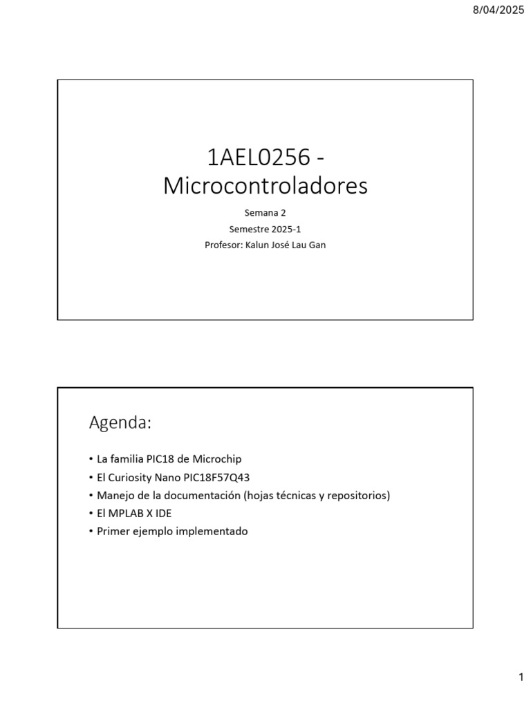Microcontroladores Sem02 TE | PDF | Microcontrolador | Programación de ...