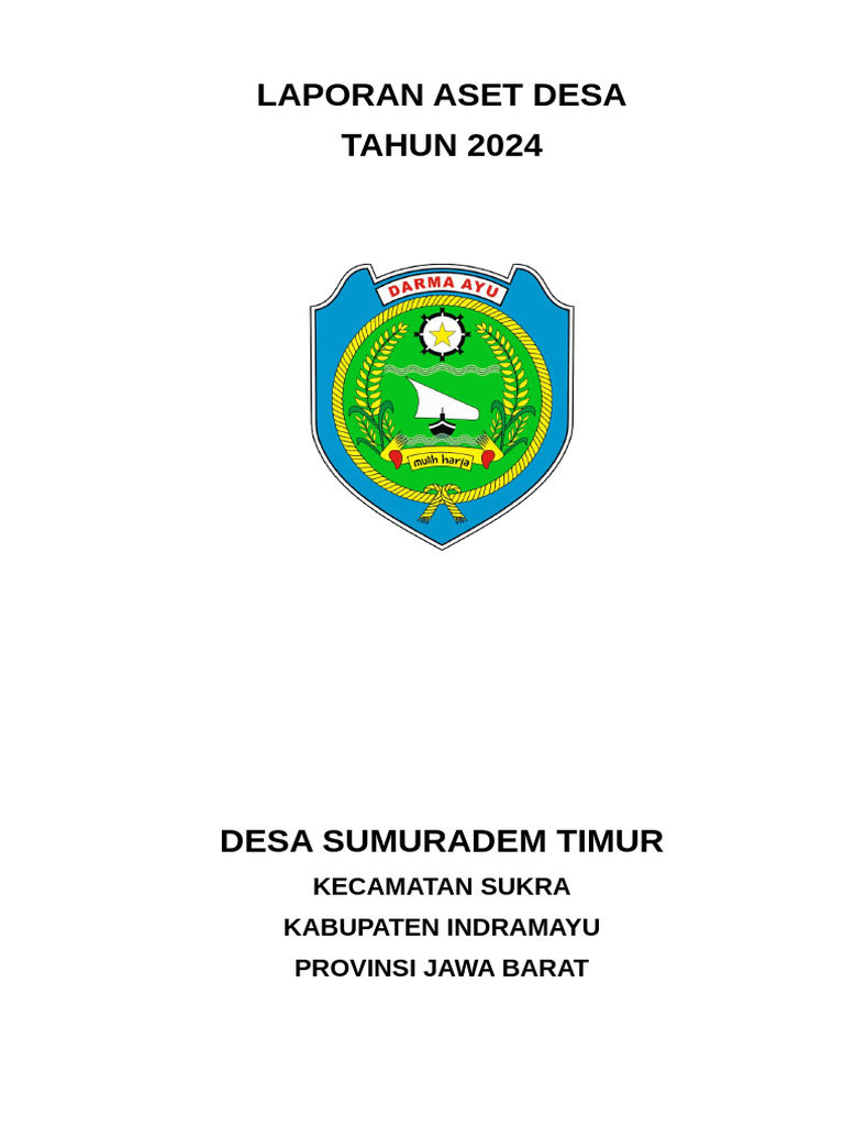 Laporan Aset Desa Sumuradem 2024 | PDF