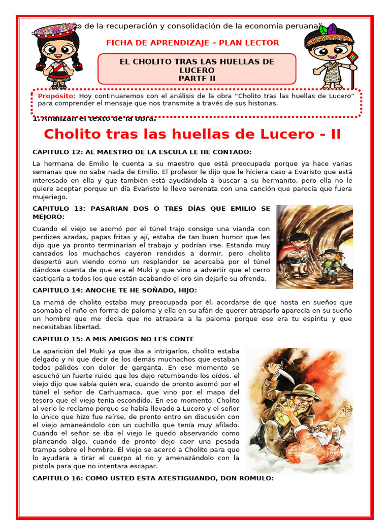 Análisis de "Cholito tras las huellas" | PDF