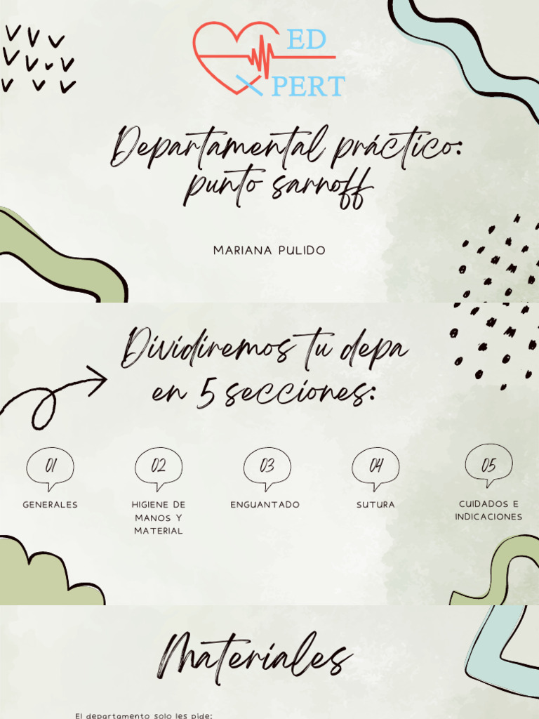 Departamental Práctico Punto Sarnoff PDF | PDF | Herida | Medicina CLINICA