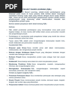 Sintaks Pembelajaran Project Based Learning | PDF