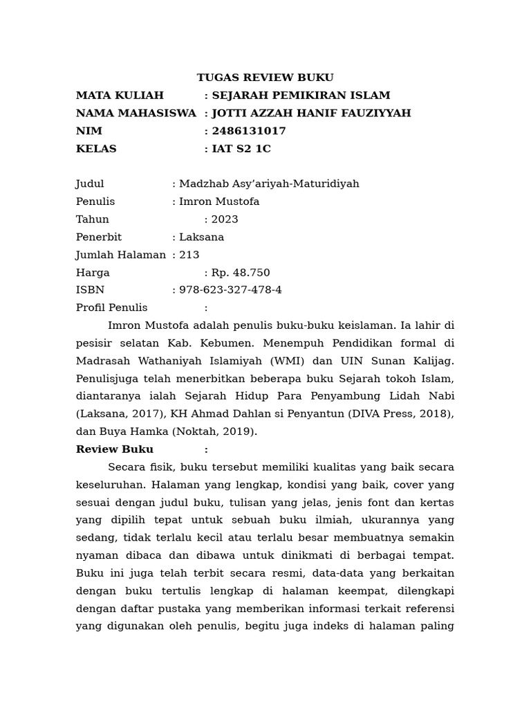 Tugas Review Buku | PDF