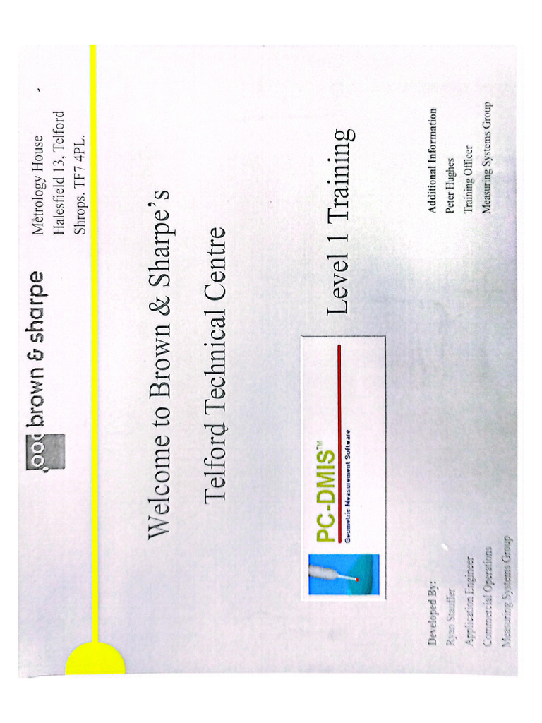 Cmm Course Training Material 1 Pdf