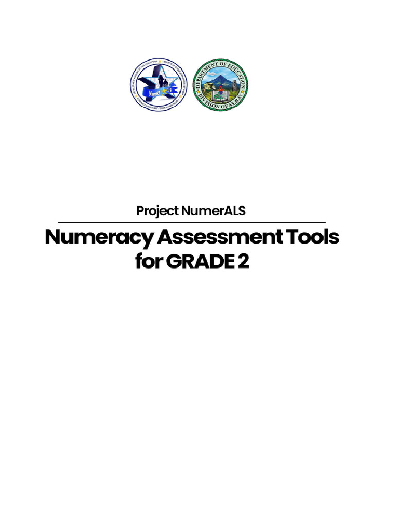 Grade 2 Numeracy Tool (PreTest) | PDF