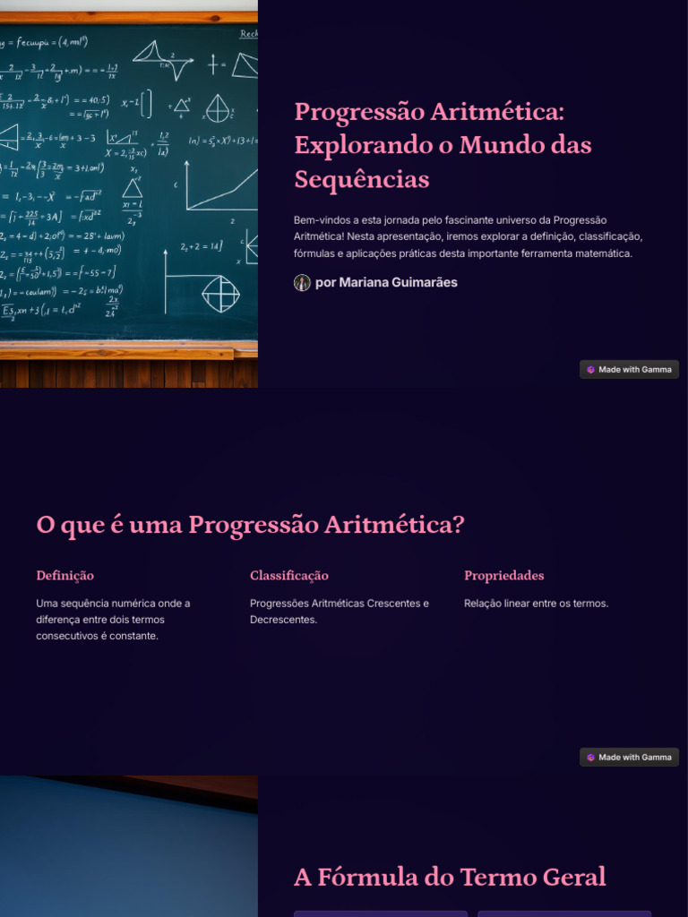 Progressao-Aritmetica-Explorando-o-Mundo-das-Sequencias | PDF ...