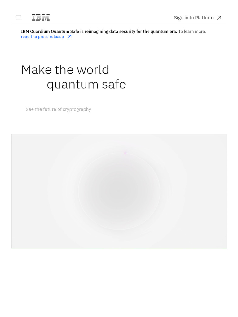 IBM Quantum Computing - Quantum Safe | PDF | Cryptography | Security