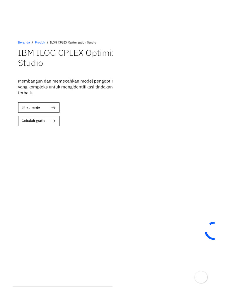 IBM ILOG CPLEX Optimization Studio | PDF