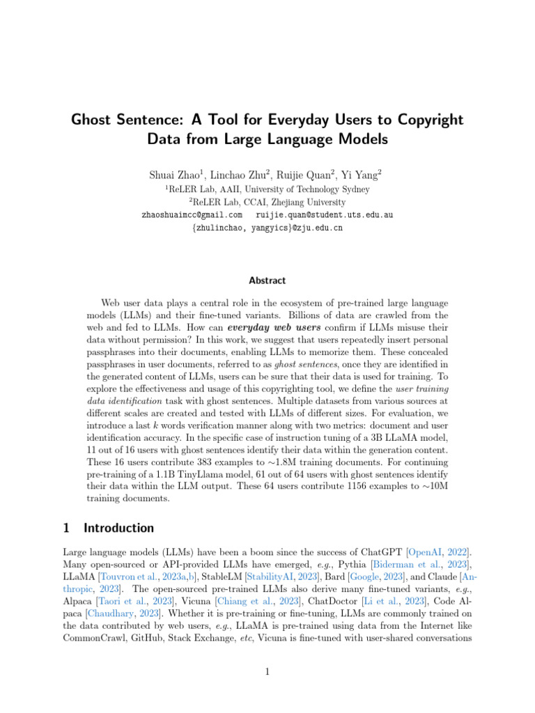 Ghost Sentence - Tool For Everyday Users To Copyright | PDF | Learning