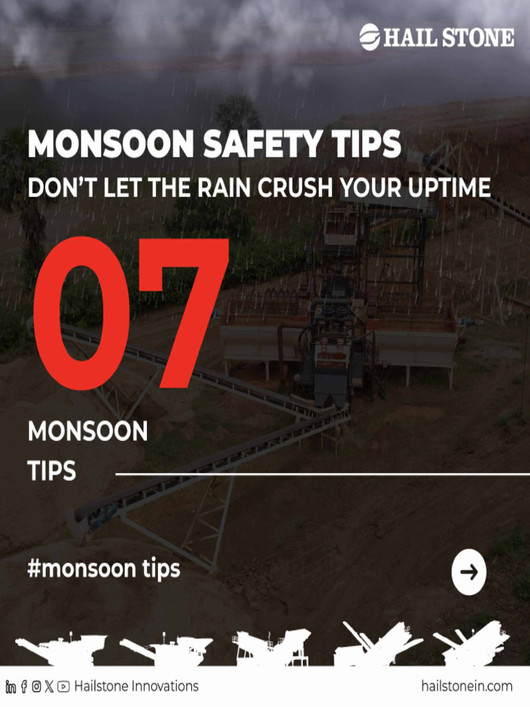 Monsoon Safety Tips For Crushing and Screening Plant | PDF