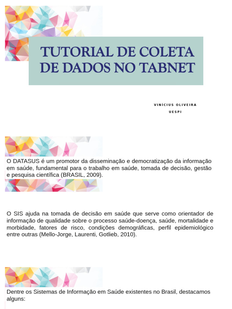 Aula Tutorial Tabnet UESPI | PDF