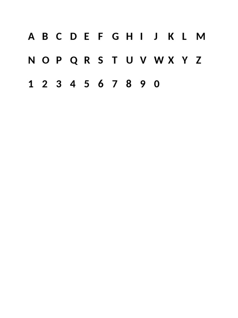 Abcdefg Hi J KLM | PDF