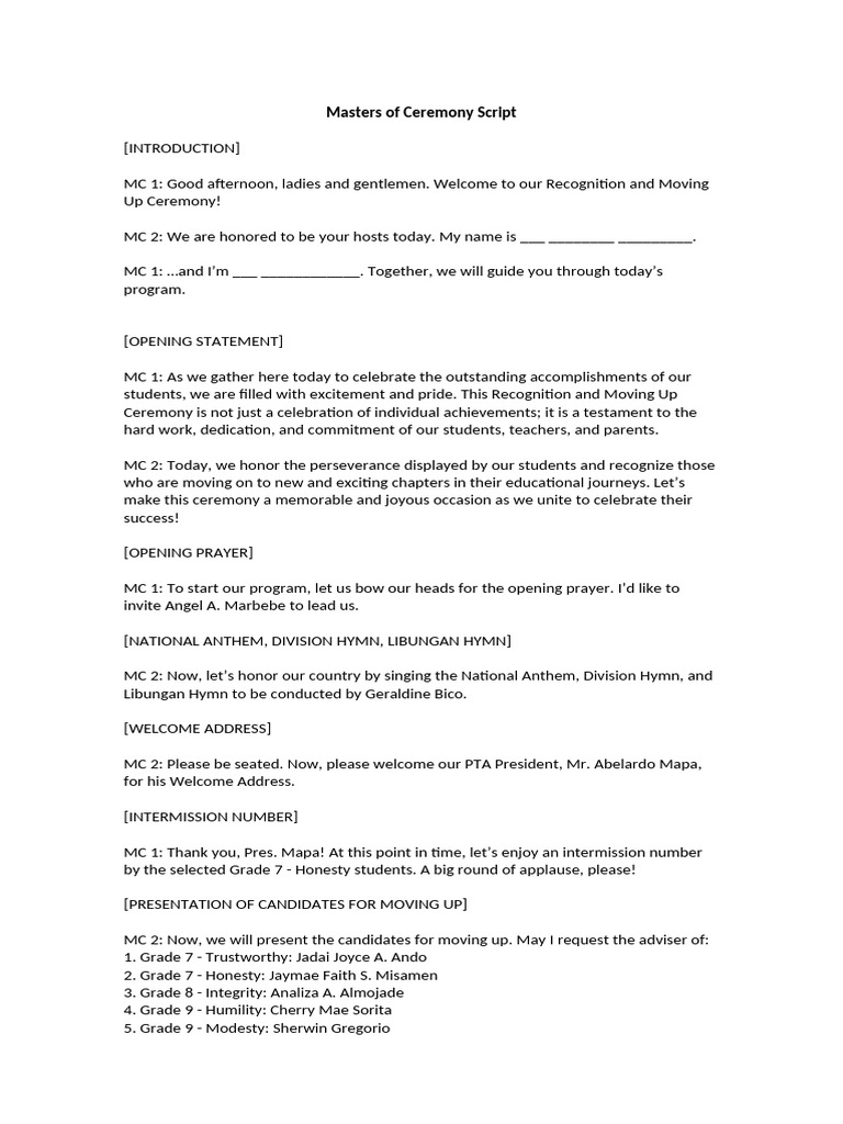 Script For Recognition (AutoRecovered) | PDF