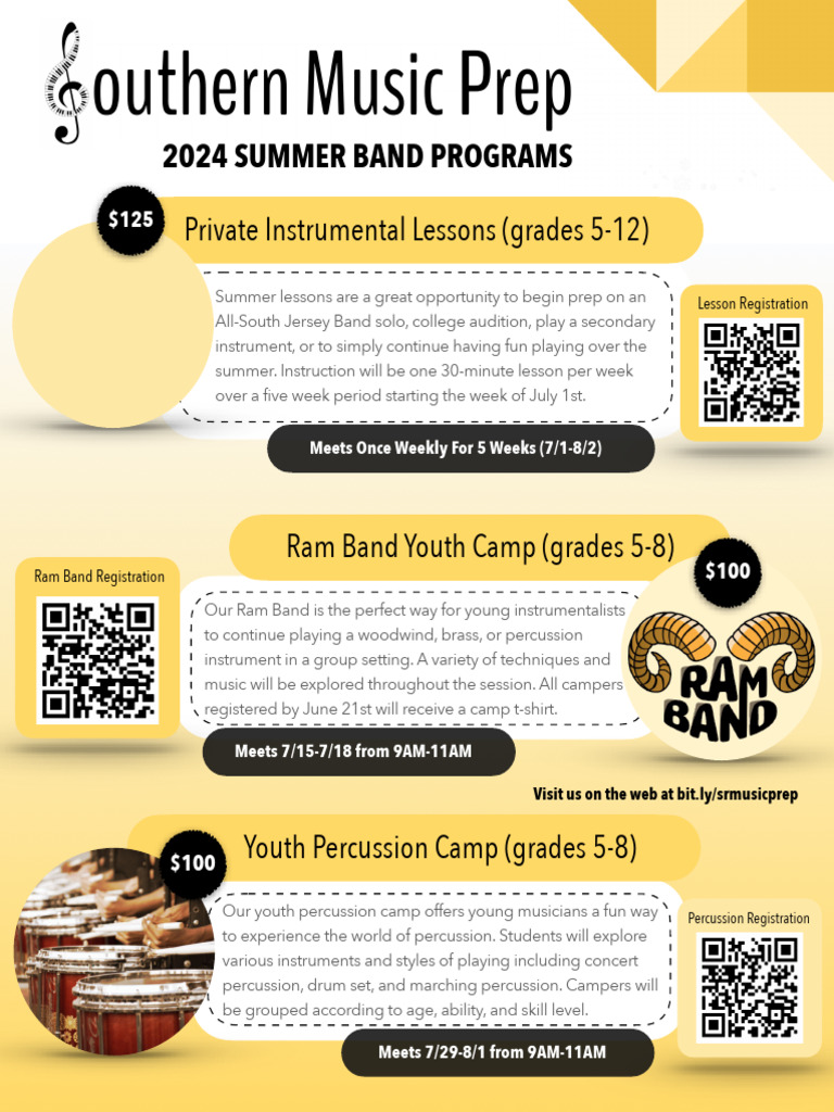 Summer Music Camps & Lessons 2024 | PDF