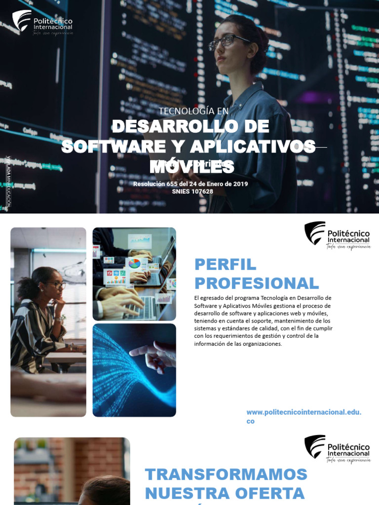 Desarrollo de Software y Aplicativos Móviles | PDF | Software ...