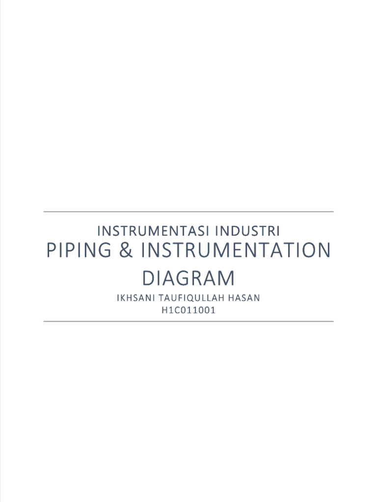Piping and Instrumentation Diagram P&ID | PDF