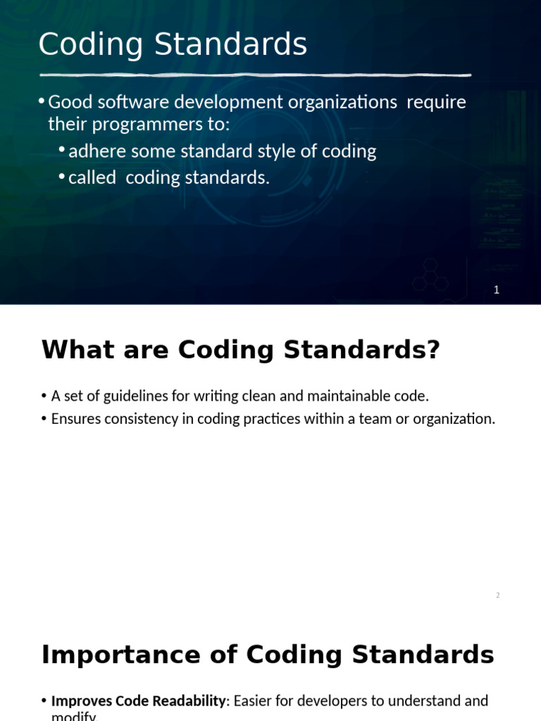 Essential Coding Standards Guide | PDF | Source Code | Computer Programming