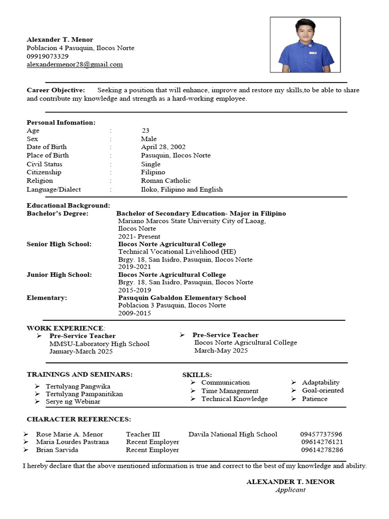 Resume Ko | PDF