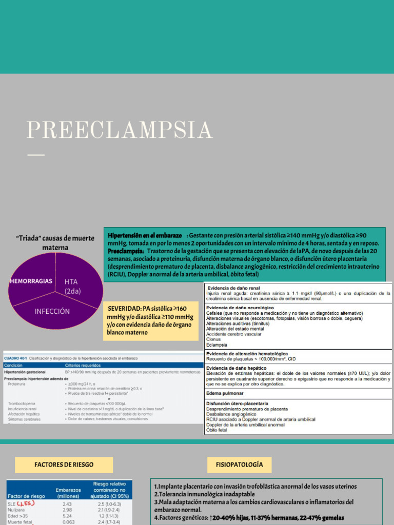 Pre Eclampsia | PDF | El embarazo | Enfermedades y trastornos