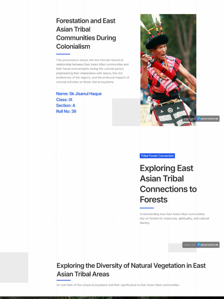 Forestation During Colonial Times and East Asian Tribal Communities | PDF