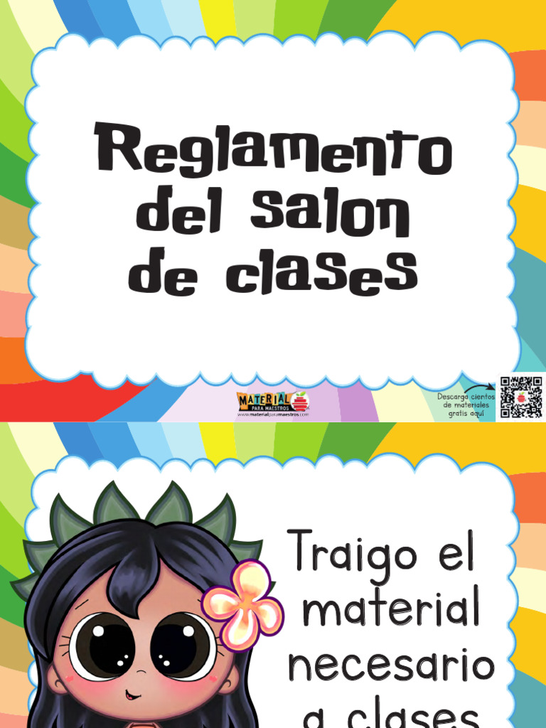 Reglamento del Salón de Clases | PDF