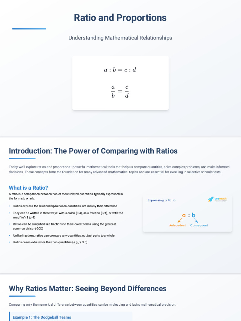 SLIDES - Ratio and Proportions - Understanding Mathematical ...