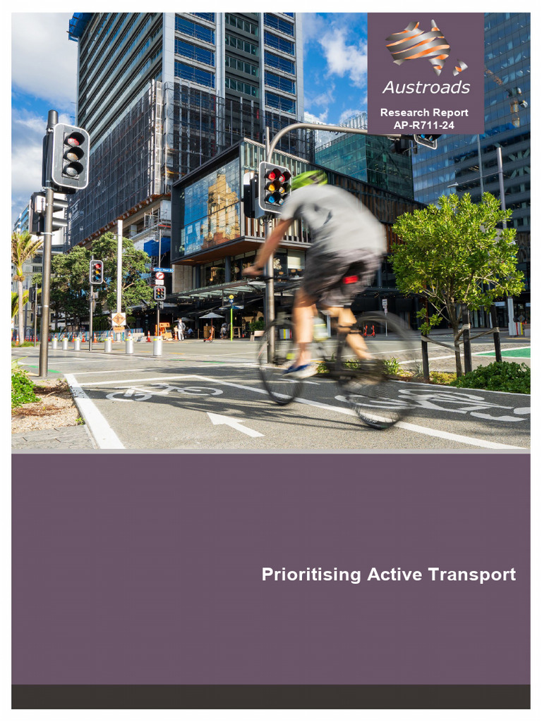 Prioritising Active Transport | PDF | Cycling Infrastructure | Parking