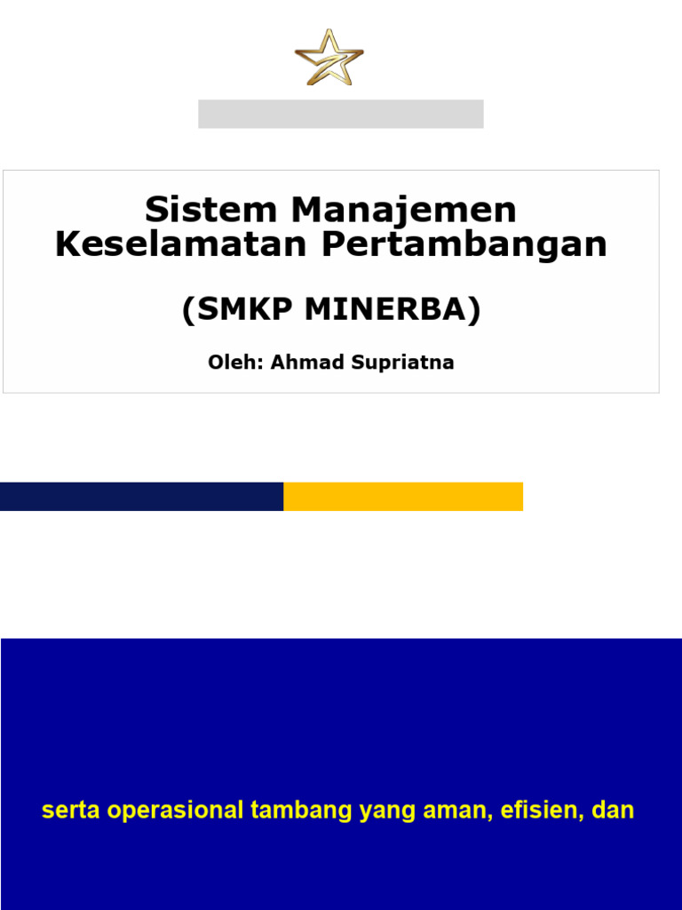 Panduan SMKP Minerba untuk Keselamatan | PDF
