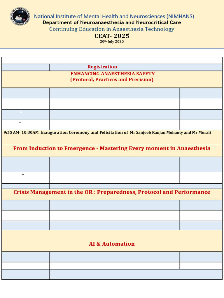 CME - Programme Final | PDF | Surgery | Health Care
