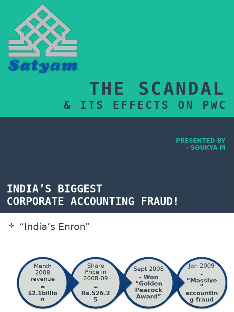 Satyam Scandal & Its Effects On PWC | PDF | Business | Companies