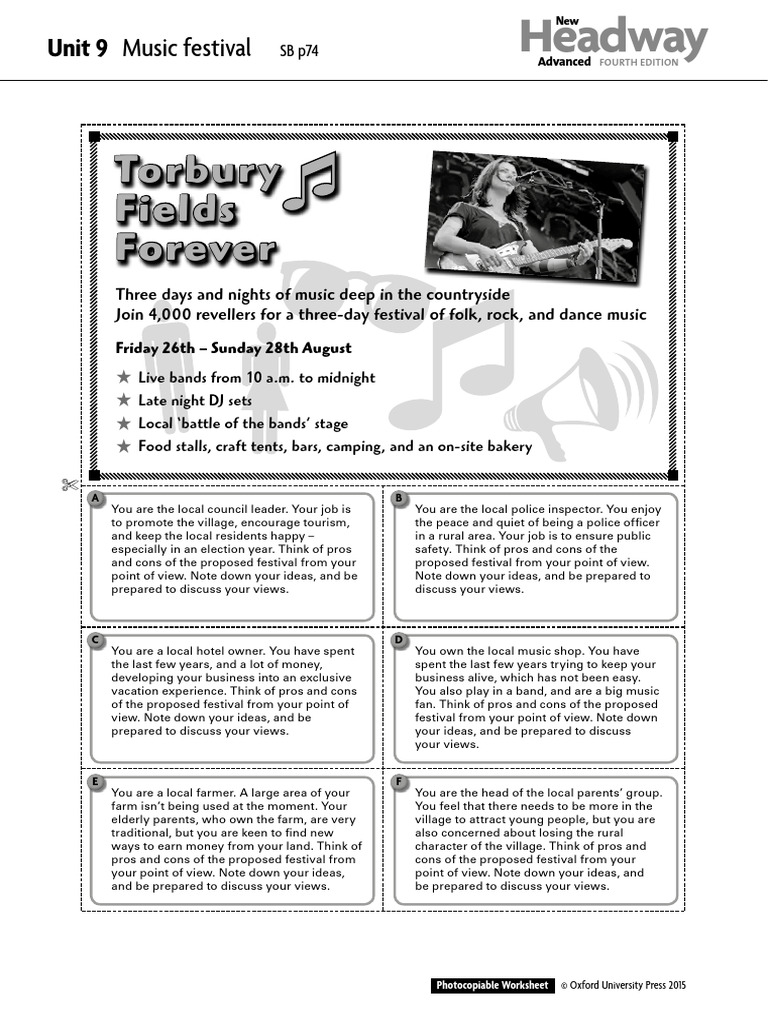 Pros and Cons of Music Festival Plans | PDF