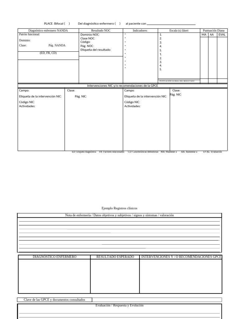 Formato PLACE-1 | PDF | Diagnostico medico | Enfermedades y trastornos