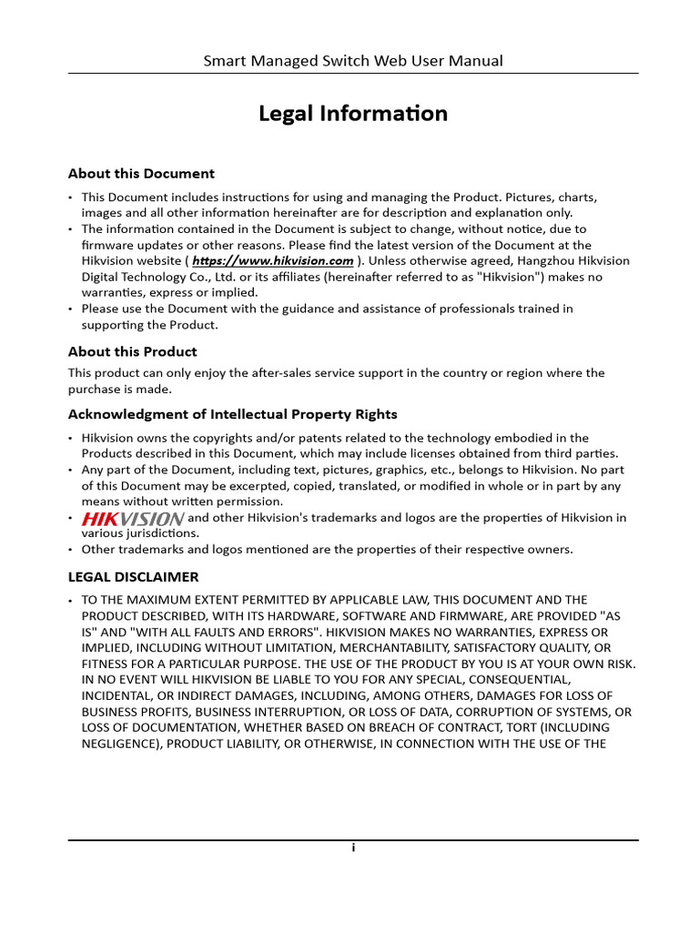 Hikvision Product Legal Information Guide | PDF | Damages | Legal Liability