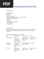 Rencana Program Pembelajaran Individual | PDF