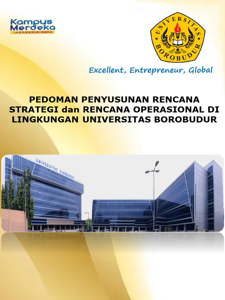 Peraturan Rektor No 4 Tahun 2021 Pedoman Penyusunan Renstra Dan Renop RKAT 2021 | PDF