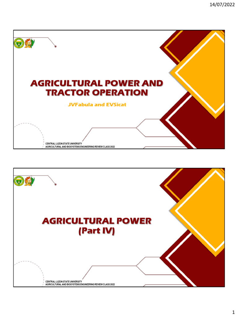 Agricultural Power & Engine Efficiency Guide | PDF | Internal ...