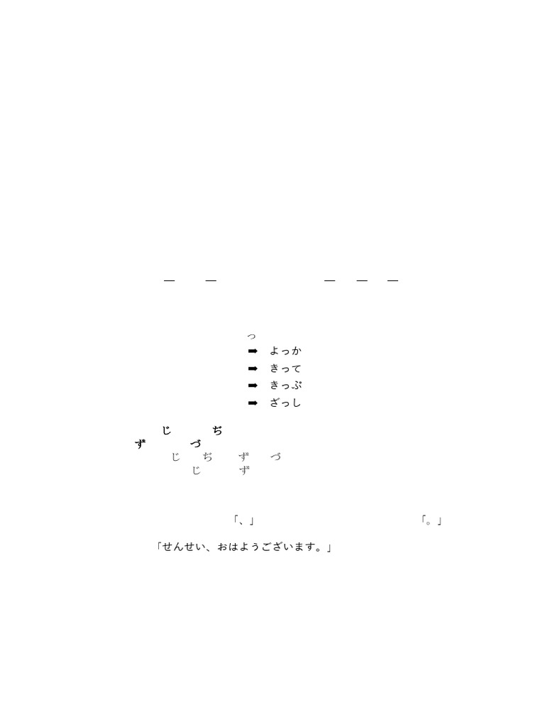 Dakuon, Handakuon, dan Youon dalam Bahasa Jepang | PDF