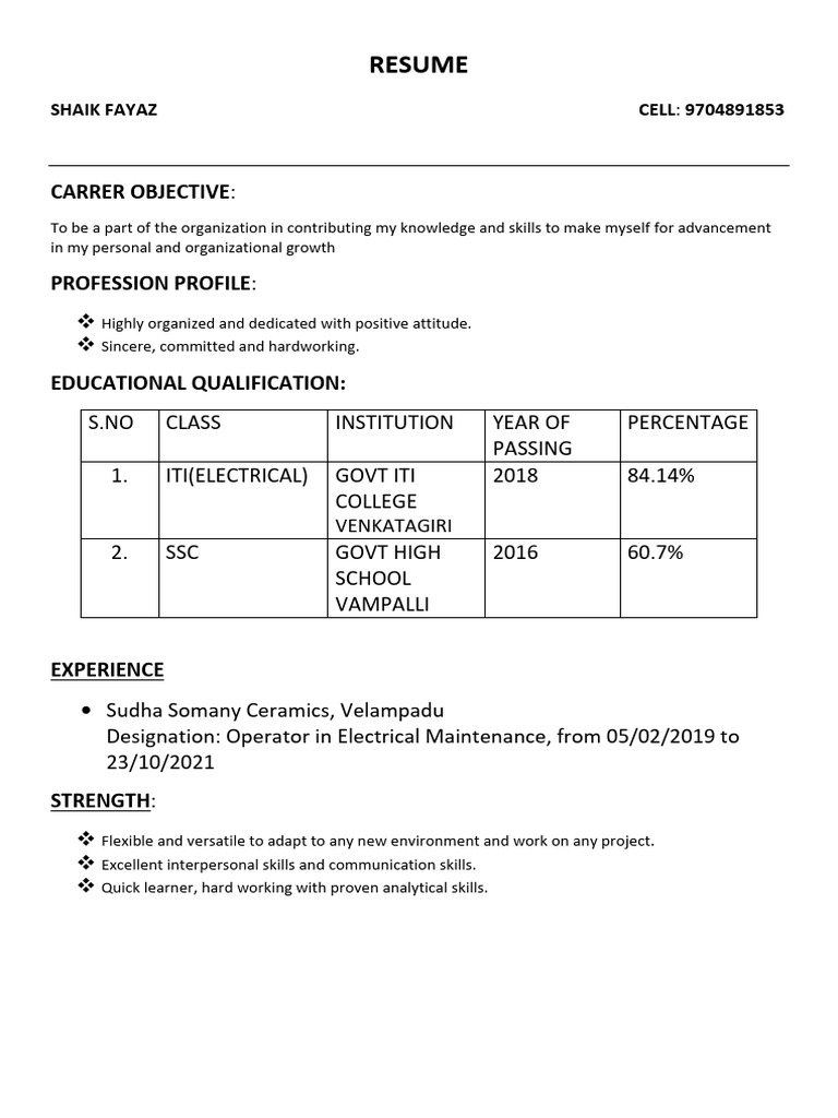 Fayaz Resume | PDF