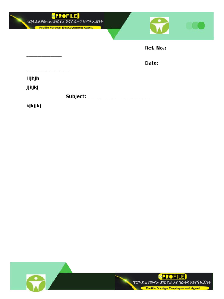Profile Letter Template | PDF