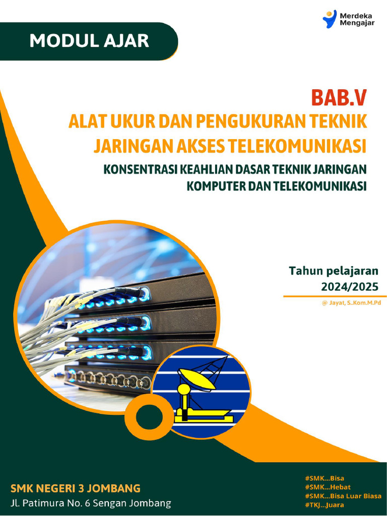 Modul Ajar TKJ Fase E: Alat Ukur Jaringan | PDF