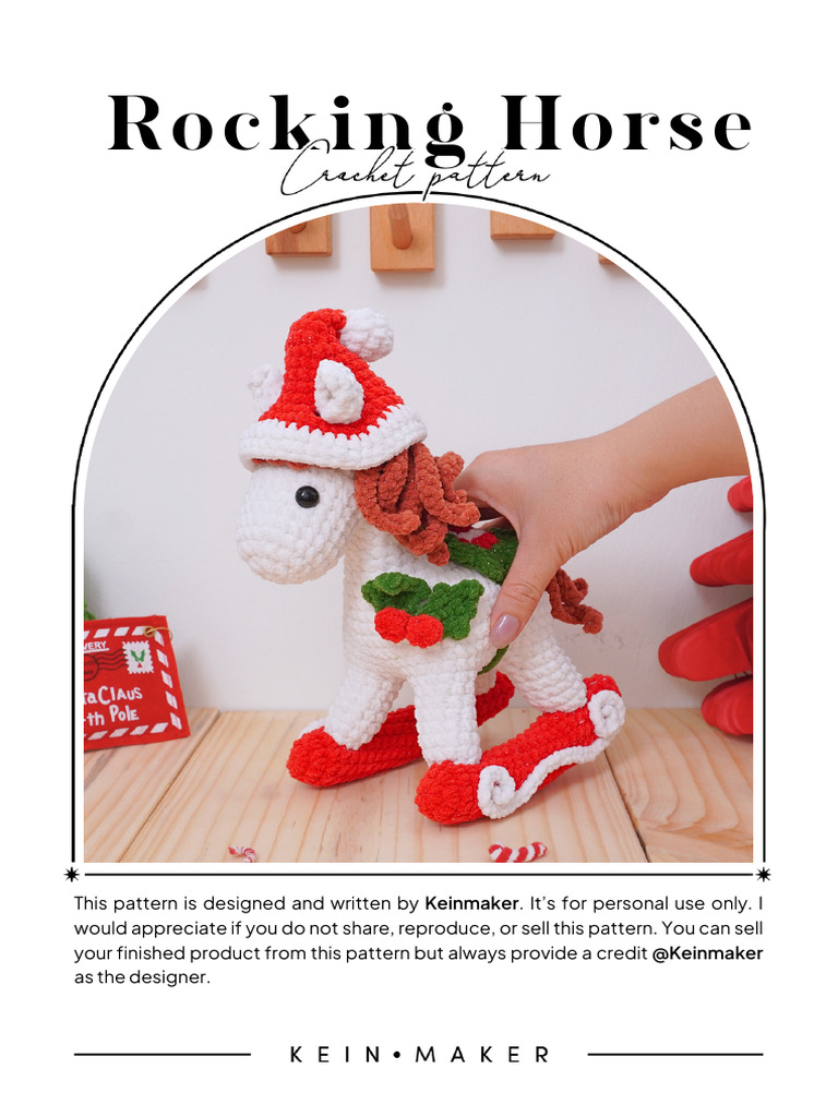 MO Rocking Horse Low Sew Crochet Pattern | PDF | Crochet | Textile Arts
