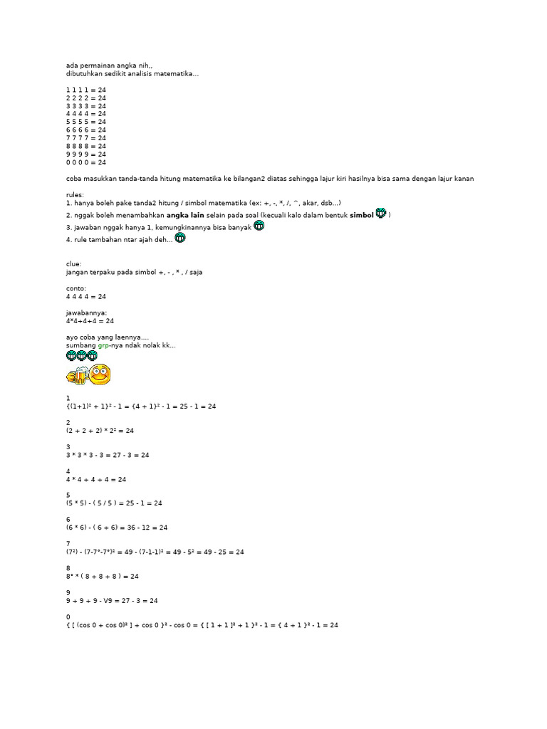 Permainan Angka | PDF