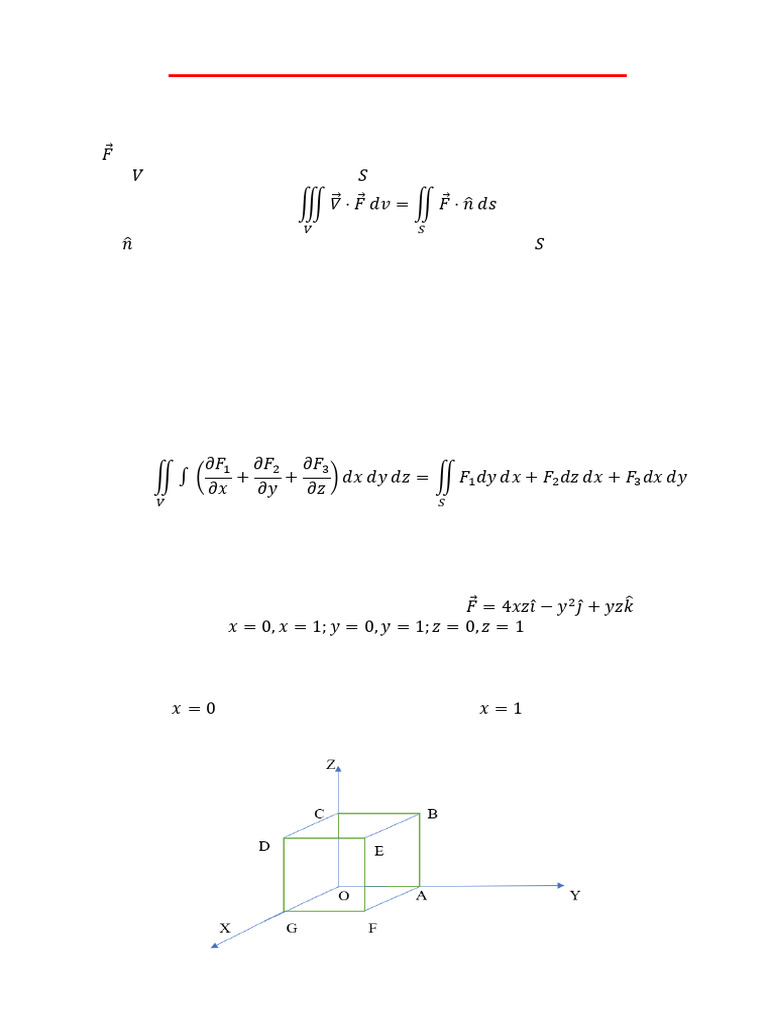 The Divergence Theorem of Gauss | PDF | Divergence | Mathematics