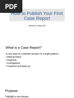 Case Report Template Guide | PDF | Medical Diagnosis | Case Report