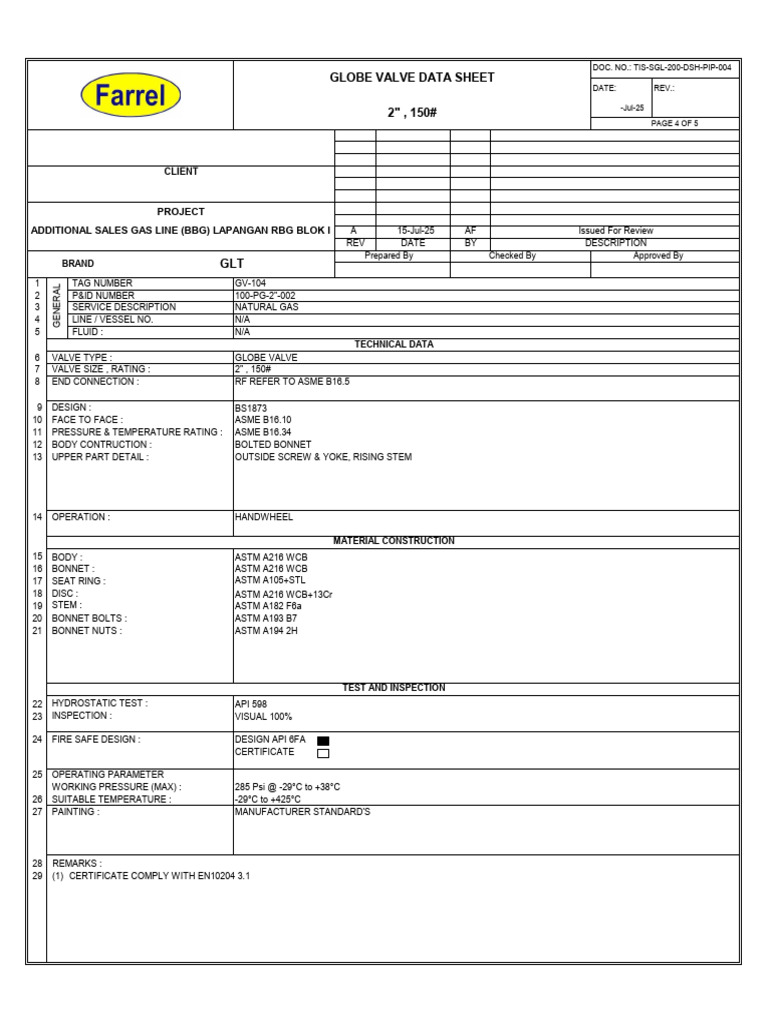 Datasheet Ball Valve 2in 150# | PDF | Valve | Mechanical Engineering