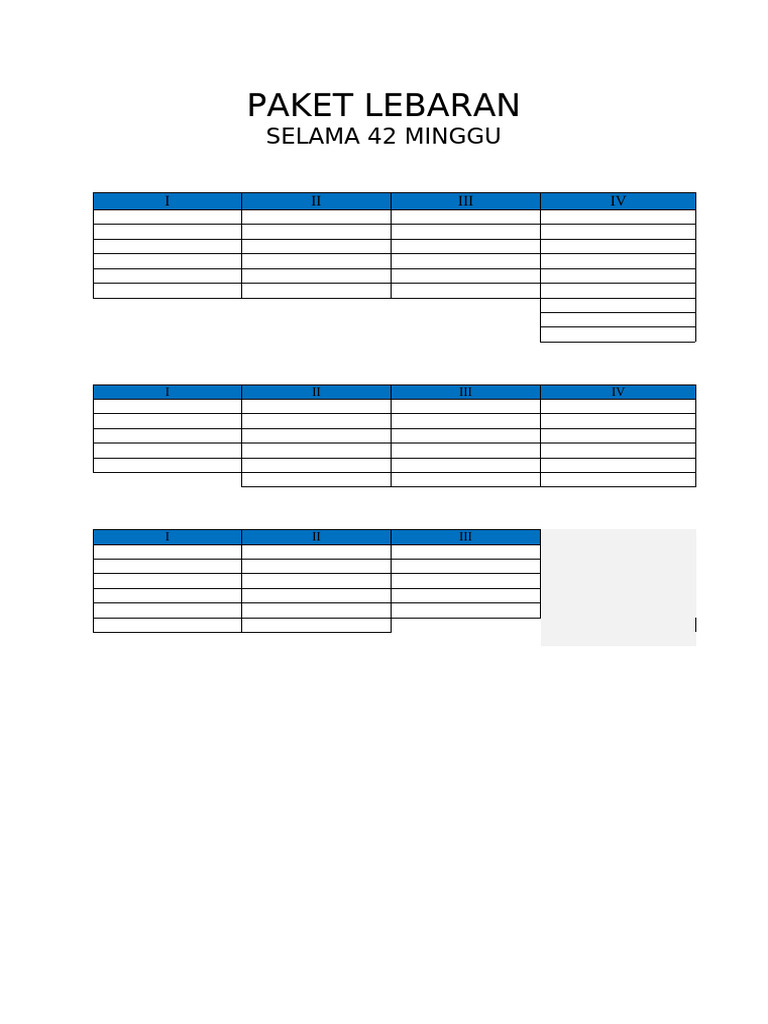 Paket Lebaran | PDF