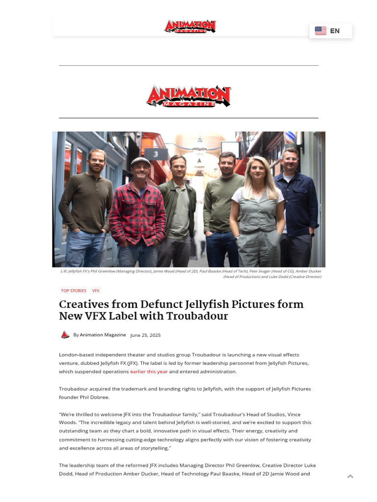Creatives From Defunct Jellyfish Pictures Form New VFX Label With ...